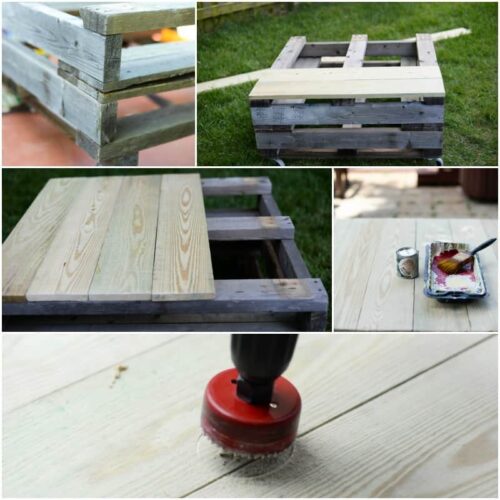 DIY PALLET FURNITURE | A PATIO MAKEOVER