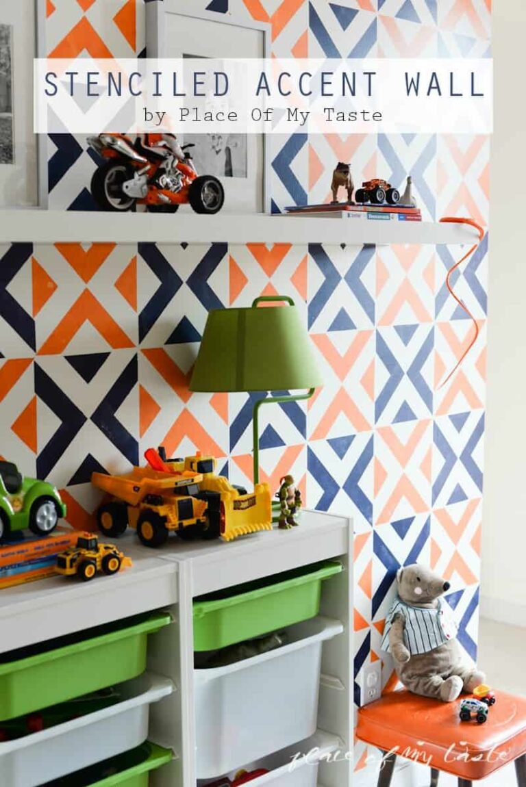 STENCILED ACCENT WALL AND GIVEAWAY WITH ROYAL DESIGN STUDIO - Place Of ...