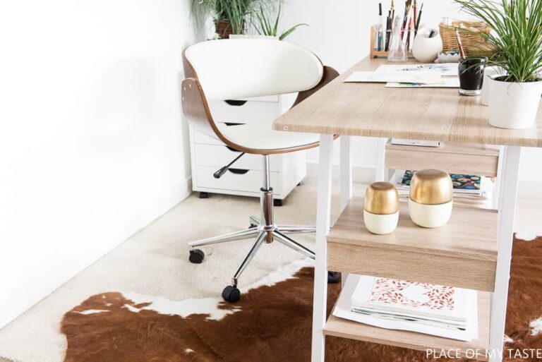 Workspace refresh and easy DIY shelves