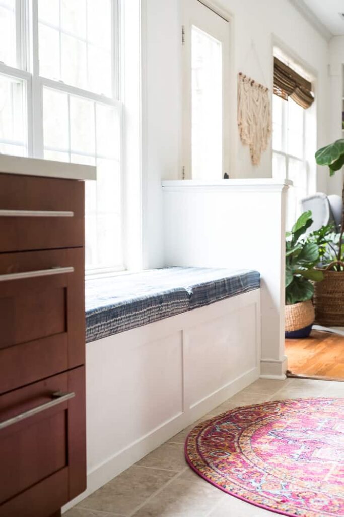 DIY BUILT-IN STORAGE BENCH TUTORIAL | ONE ROOM CHALLENGE WEEK 3 - PLACE ...