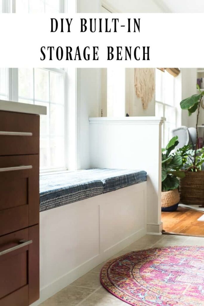 DIY BUILT-IN STORAGE BENCH TUTORIAL | ONE ROOM CHALLENGE WEEK 3 - Place ...