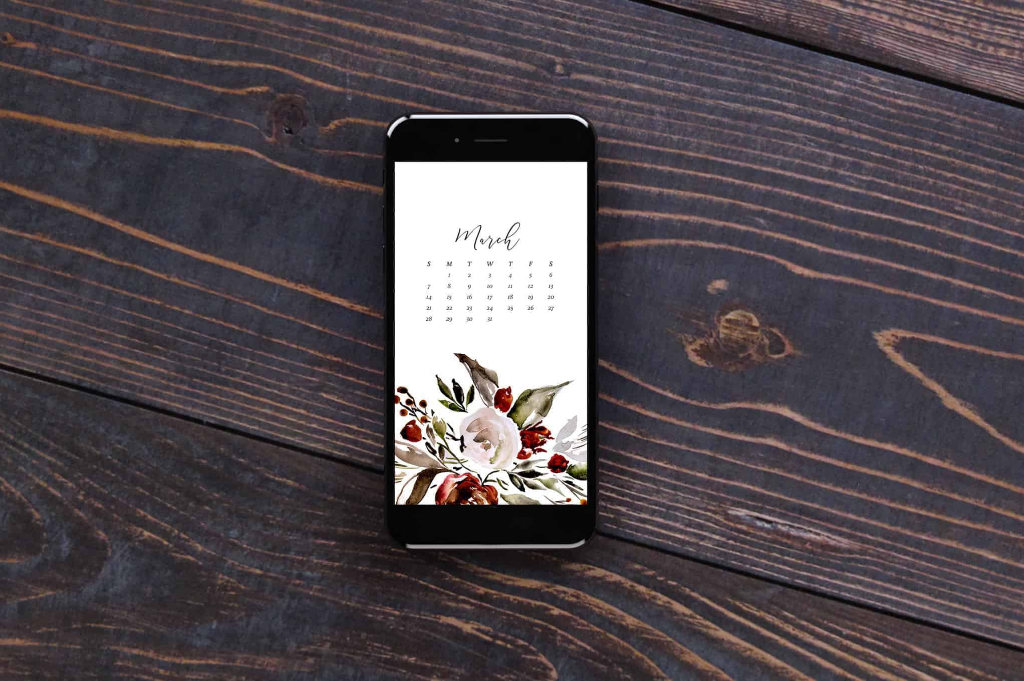 MARCH- FREE WATERCOLOR SCREENSAVER 2021 - Place Of My Taste