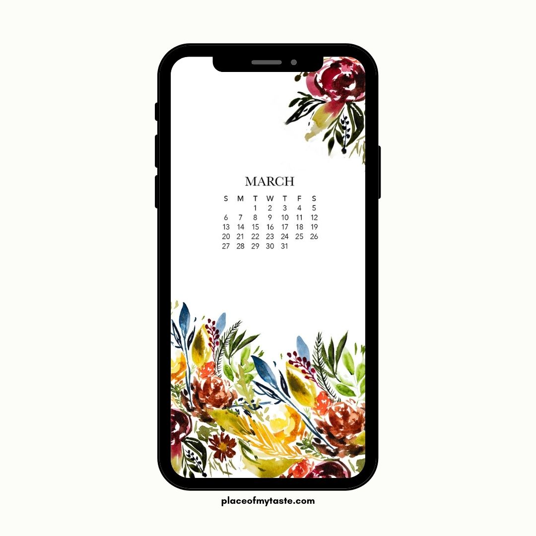 FREE WATERCOLOR SCREENSAVER- MARCH - Place Of My Taste